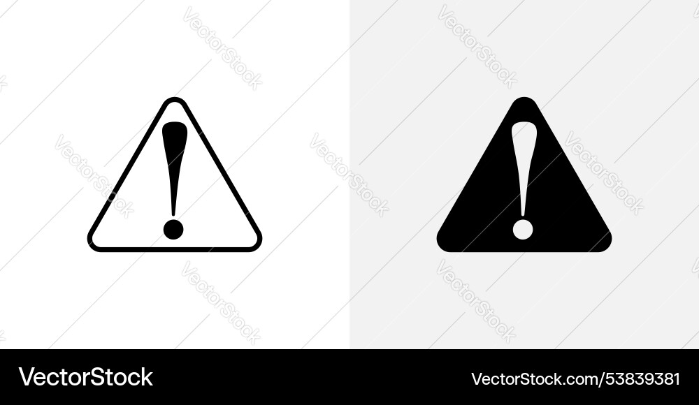 Alert vecor icon set Royalty Free Vector Image