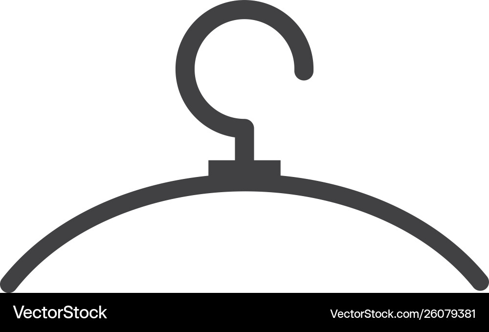 Hanger logo icon design Royalty Free Vector Image