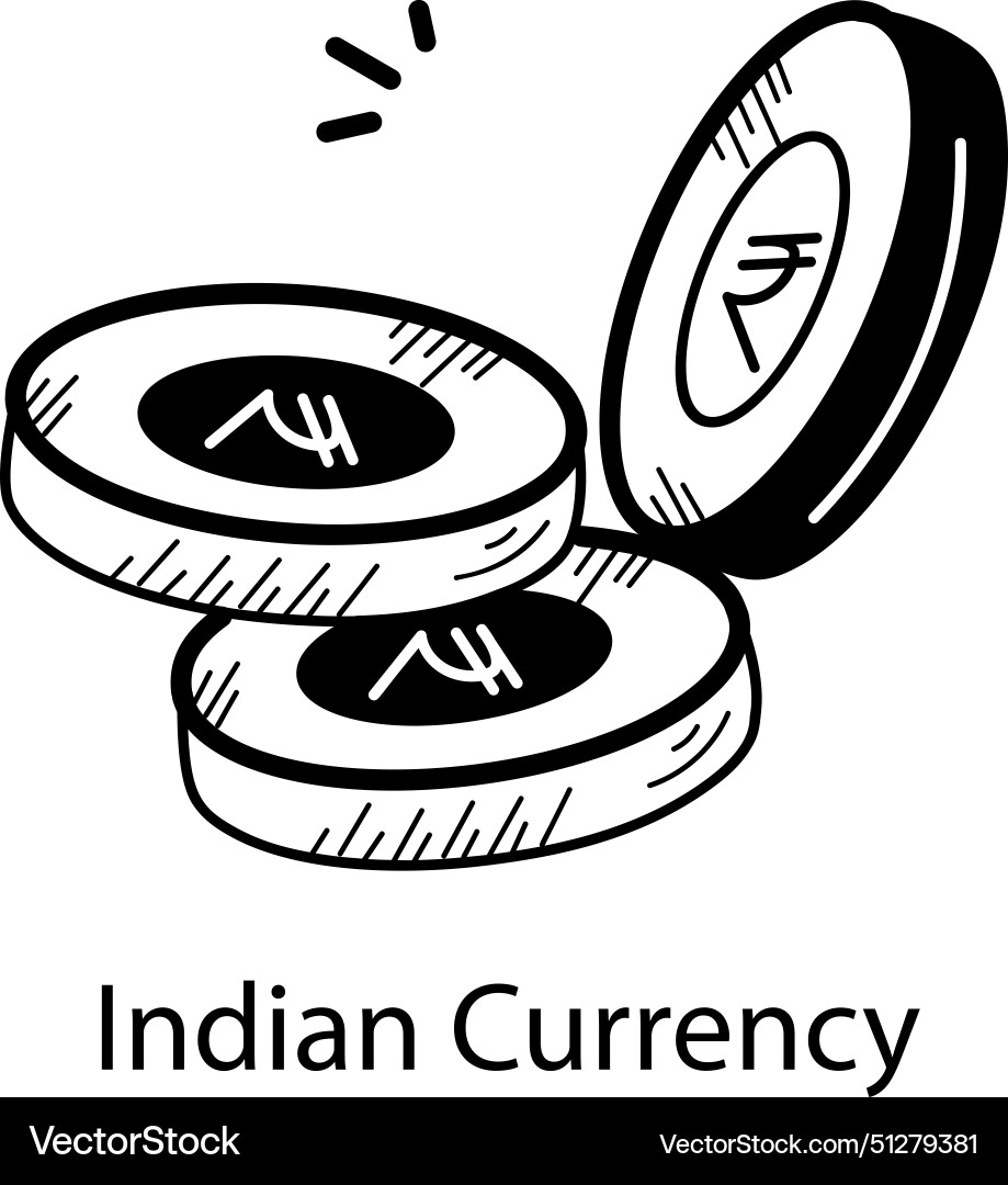 Indian currency Royalty Free Vector Image - VectorStock