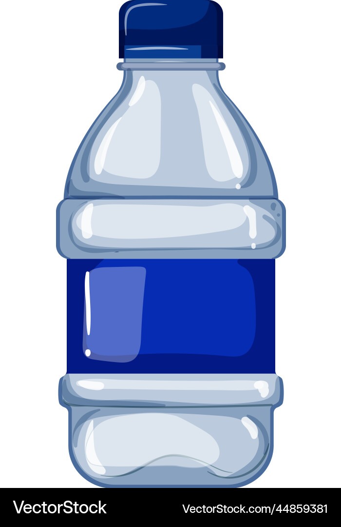 Plastic mineral water bottle cartoon Royalty Free Vector