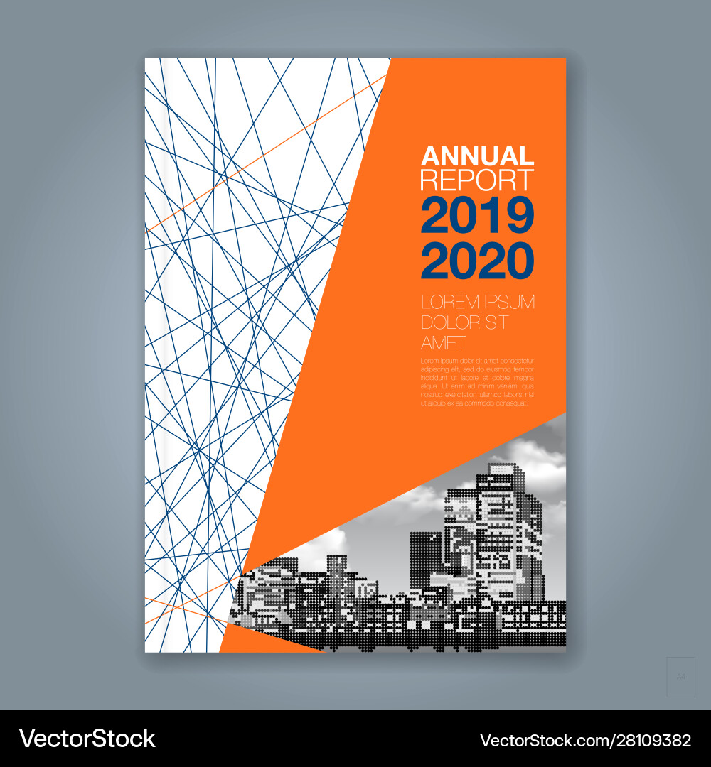 Cover annual report 1352 Royalty Free Vector Image