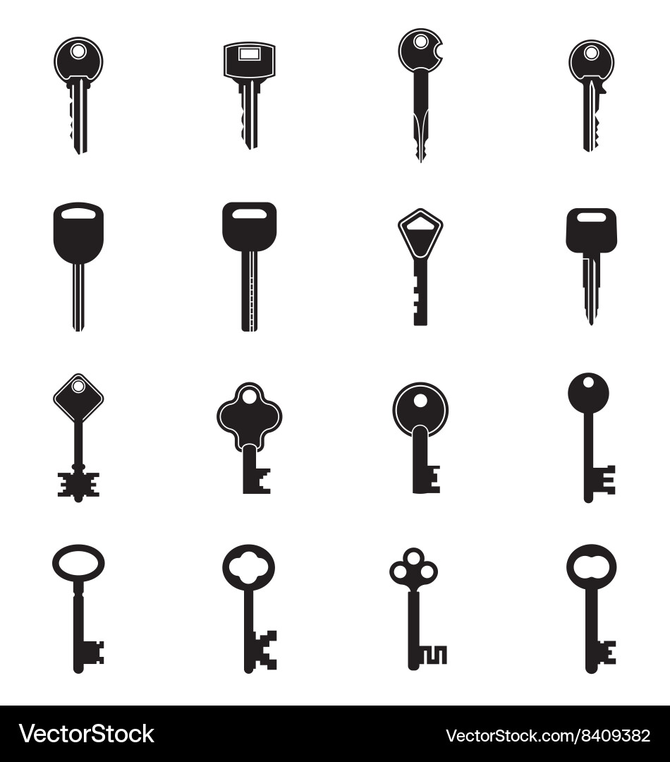 Key icons Royalty Free Vector Image - VectorStock