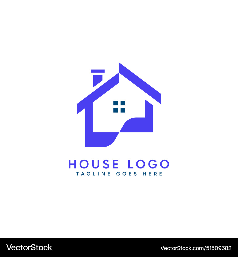Minimalist house logo symbol icon design modern Vector Image