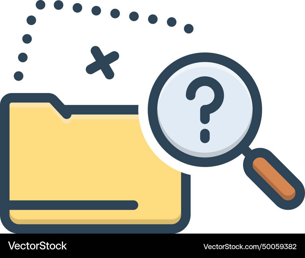 Missing data Royalty Free Vector Image - VectorStock