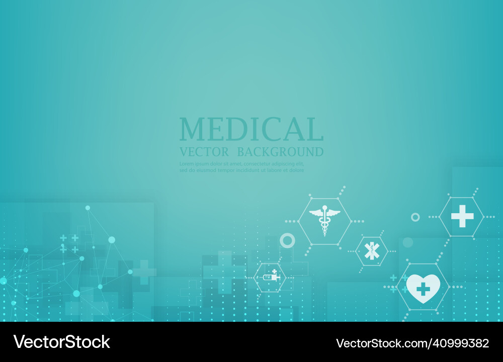Modern medical futuristic background Royalty Free Vector