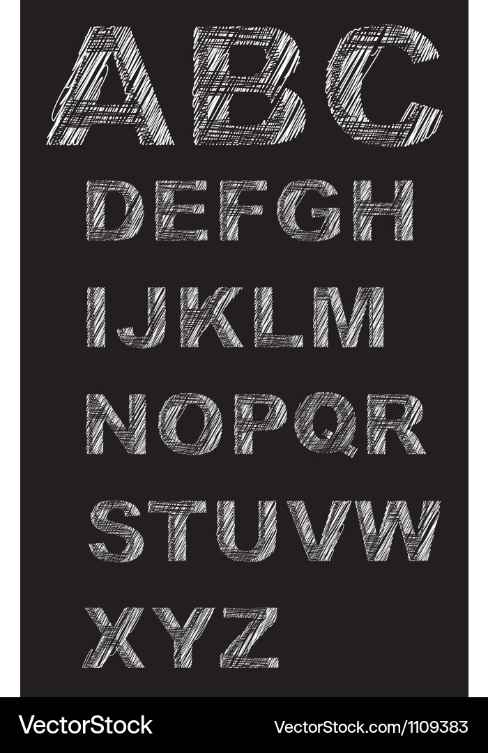 Alphabet Royalty Free Vector Image - VectorStock