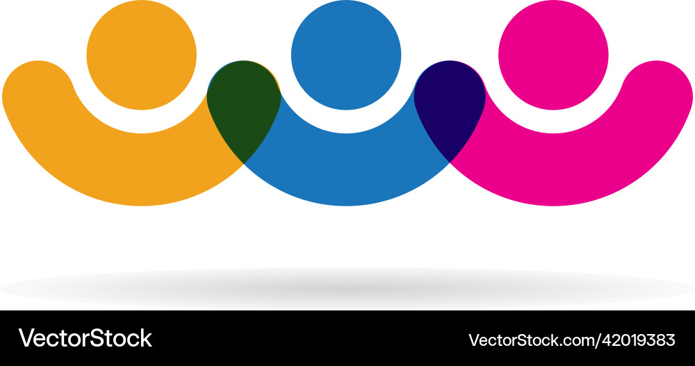 Community care logo Royalty Free Vector Image - VectorStock