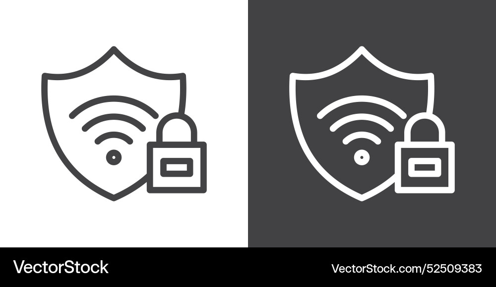 Wifi security icon Royalty Free Vector Image - VectorStock