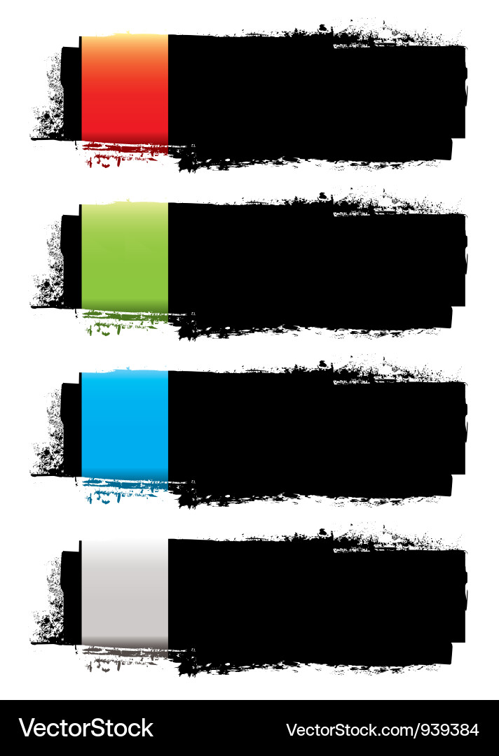 Grunge banner strip Royalty Free Vector Image - VectorStock