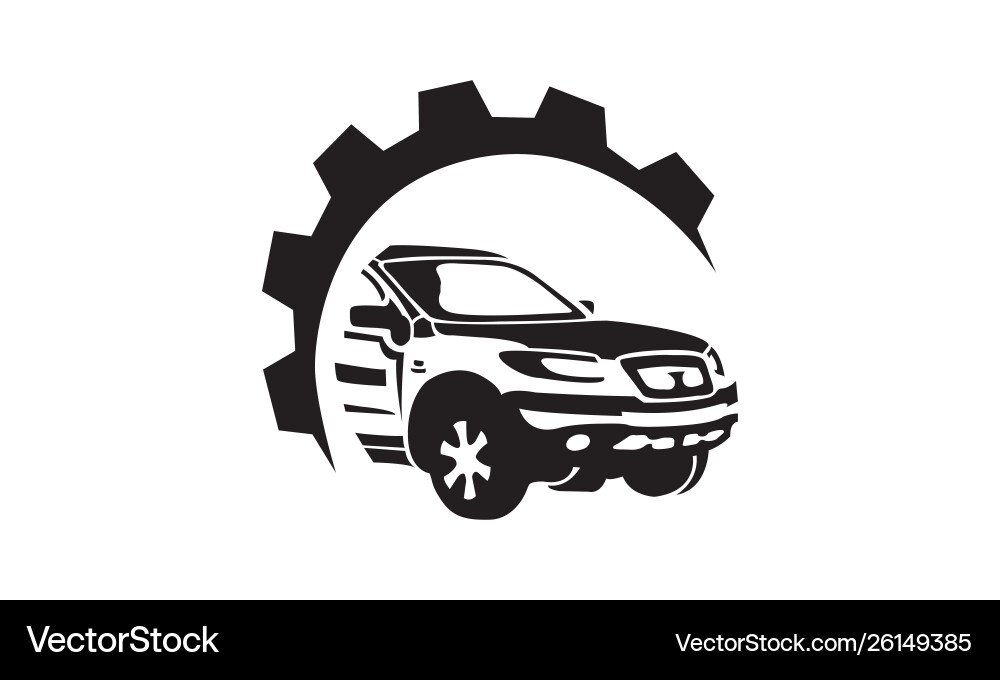 Auto service sign car repair logo Royalty Free Vector Image