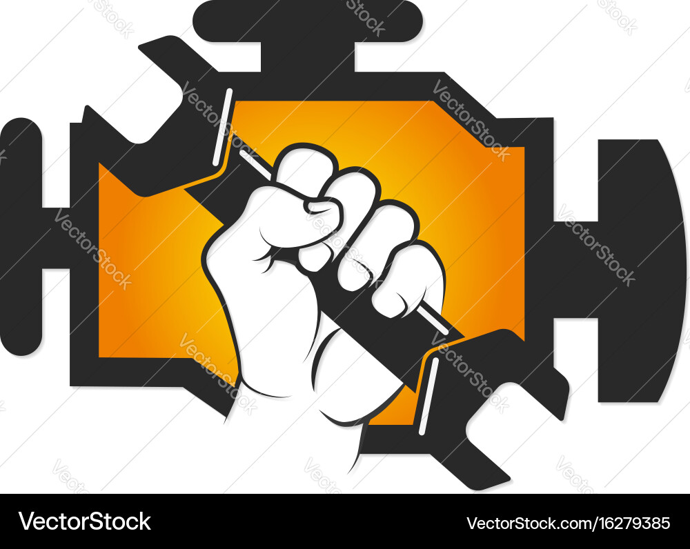 Repair car engine Royalty Free Vector Image - VectorStock