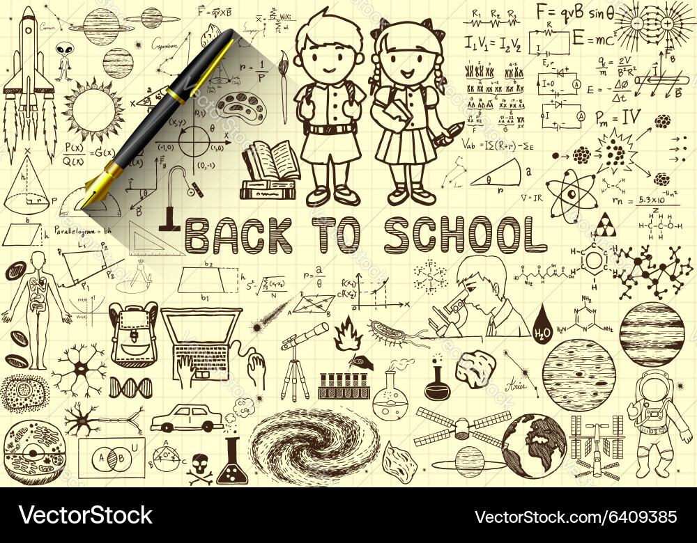Science sketch Royalty Free Vector Image - VectorStock