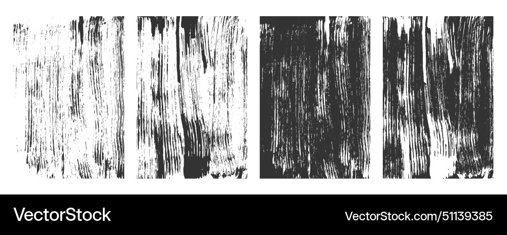 Set of hand drawn grungy texture border frame Vector Image