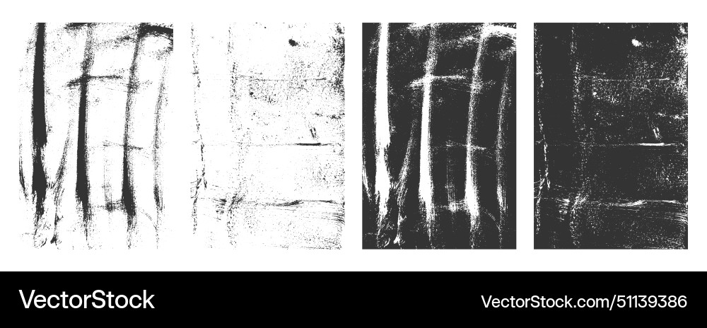 Collection of abstract distress texture frame Vector Image