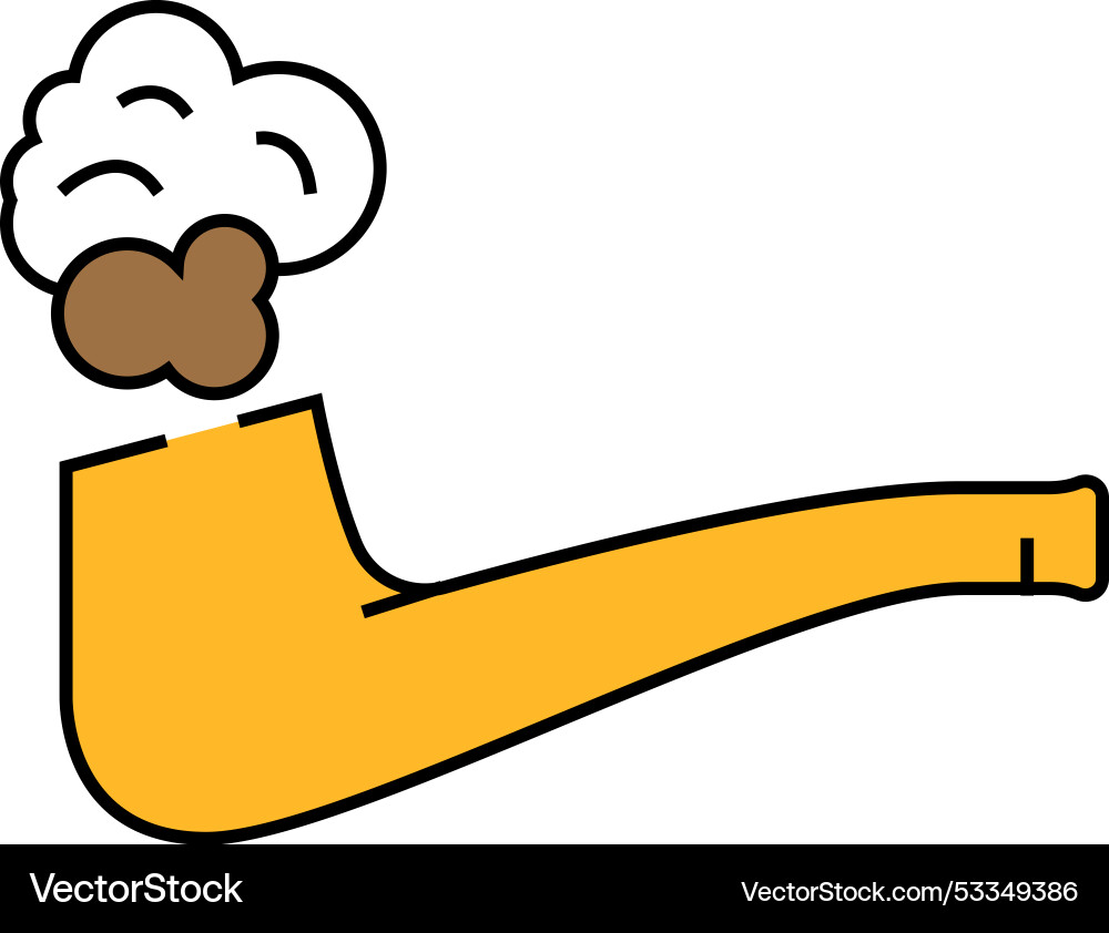 Fume smell icon color Royalty Free Vector Image