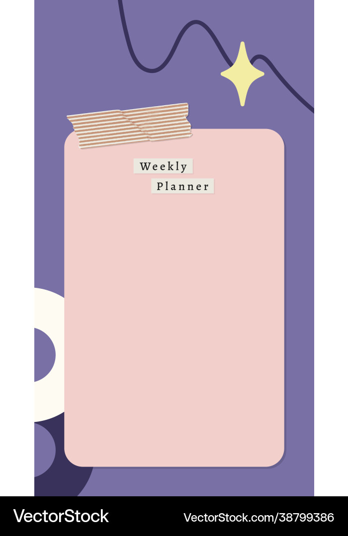 Pink reminder note phone background Royalty Free Vector