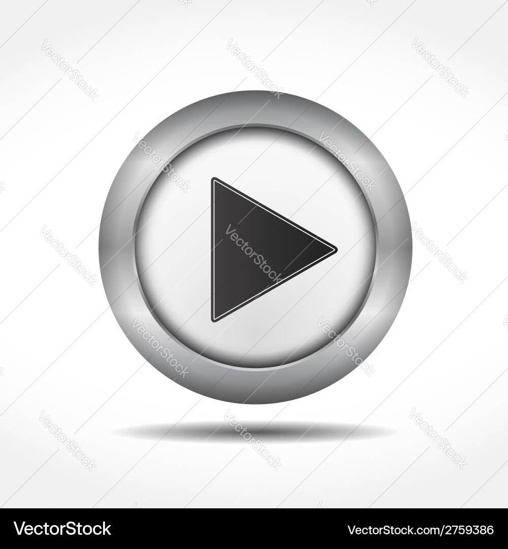 Play button Royalty Free Vector Image - VectorStock