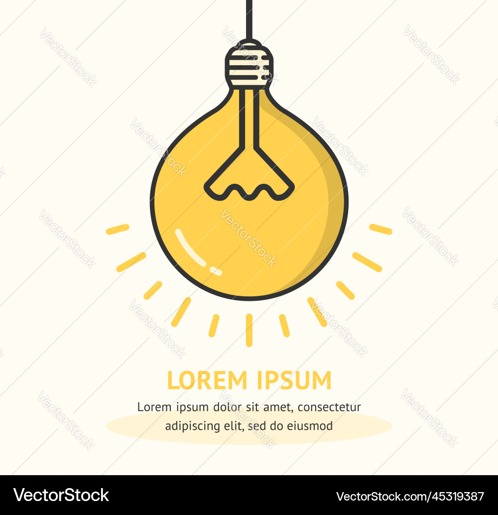 Bulb Royalty Free Vector Image - VectorStock