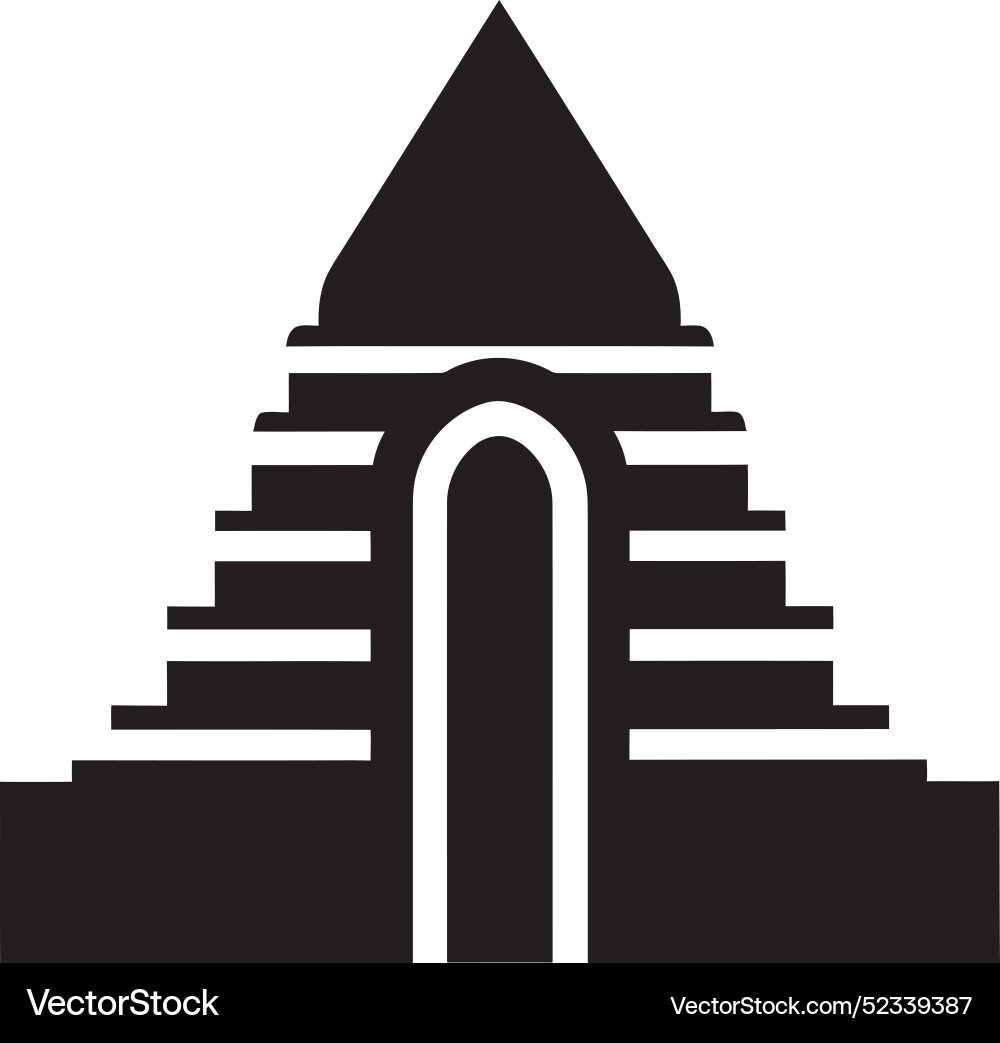 Ethereal engravings temple editionshaded symbols Vector Image