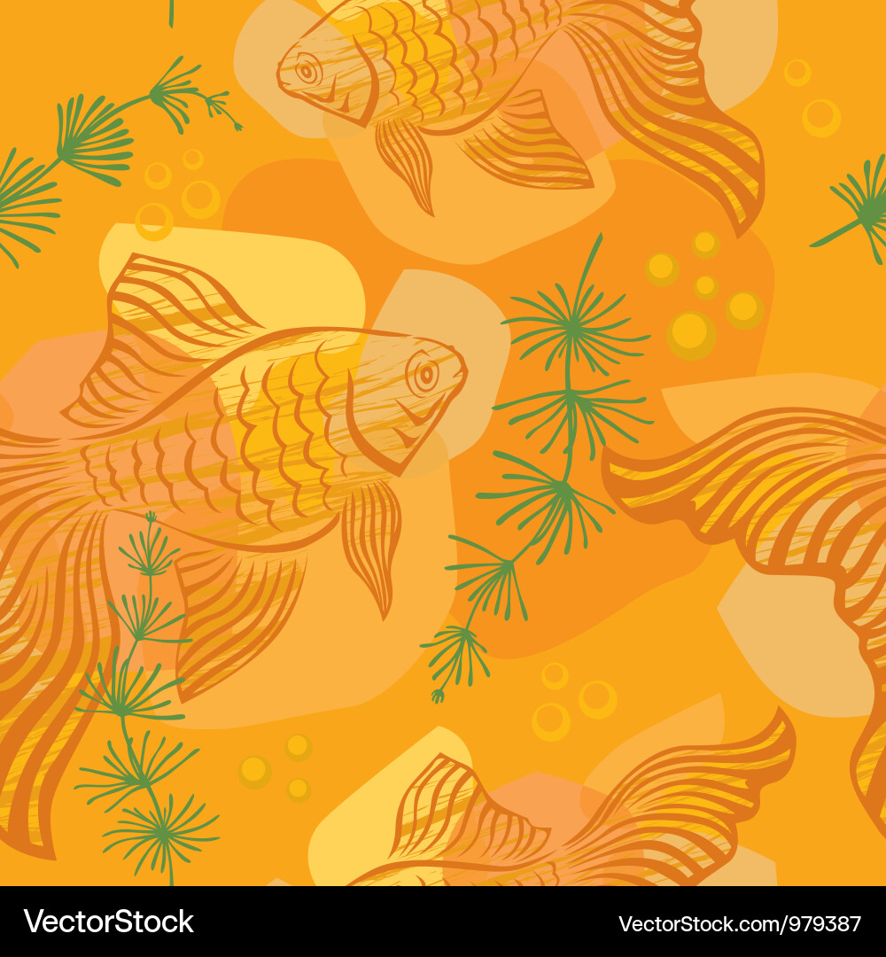 Fish pattern Royalty Free Vector Image - VectorStock