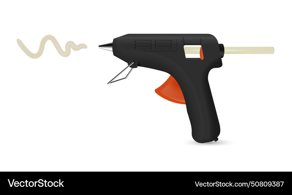 Realistic glue gun Royalty Free Vector Image - VectorStock