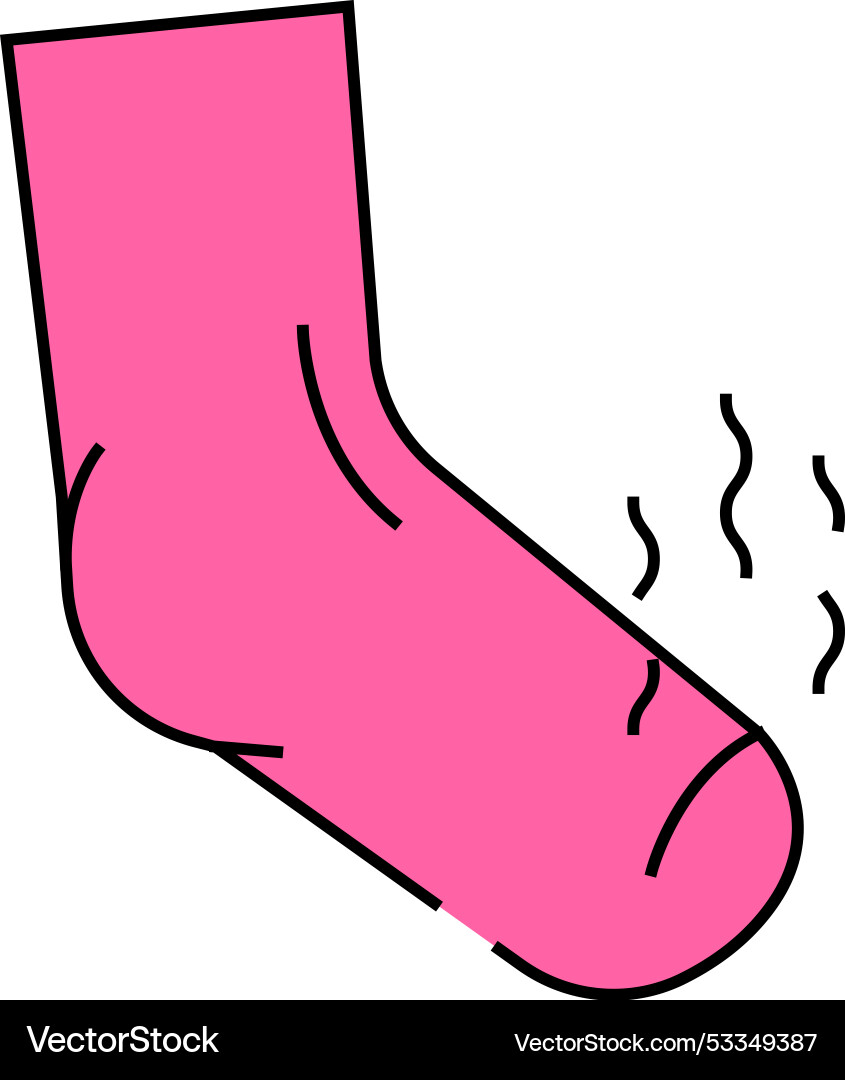 Stink smell icon color Royalty Free Vector Image