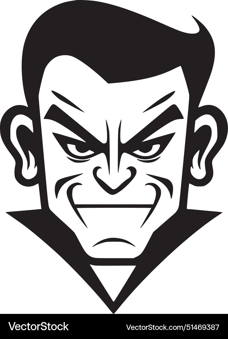 Vampire - black and white isolated icon Royalty Free Vector