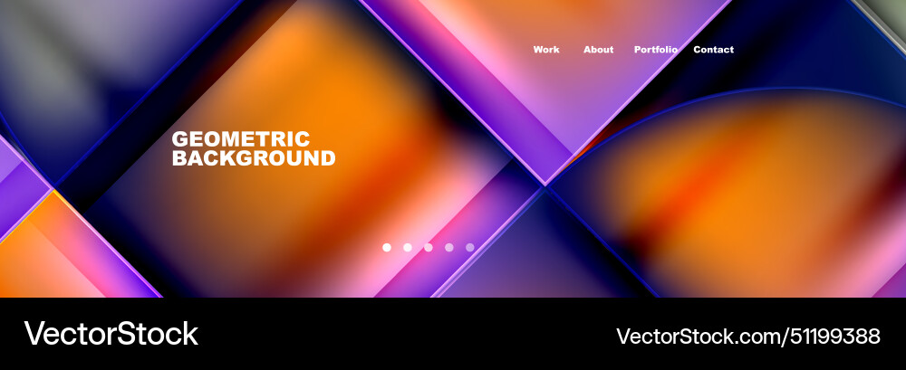 A colorful geometric background with a blurred Vector Image