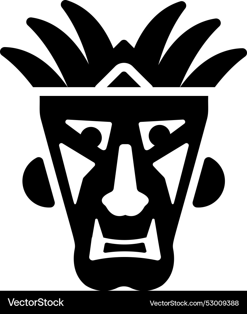 African idol Royalty Free Vector Image - VectorStock