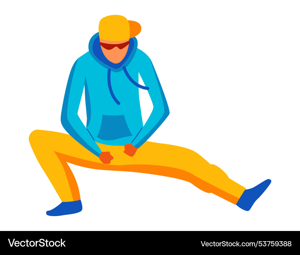Contemporary and classical dancing dancer Vector Image