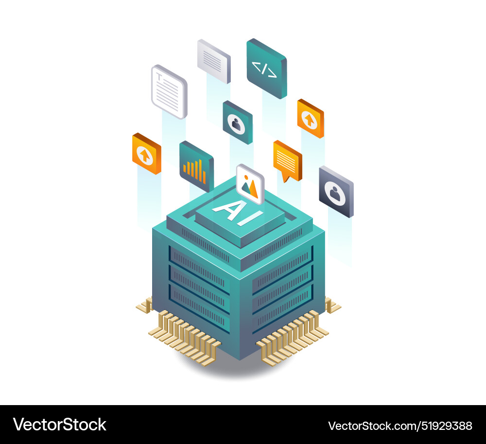 Effective management of high-volume data storage Vector Image