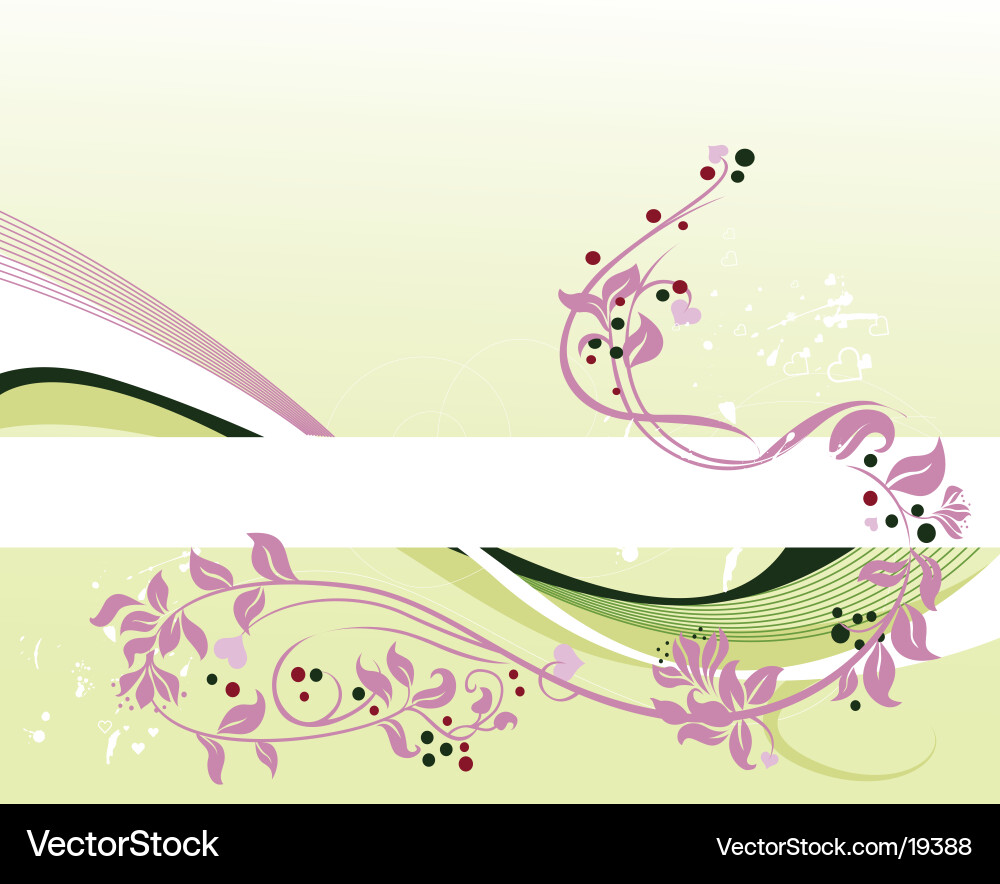 Elegant Floral Swirl Background Royalty Free Vector Image