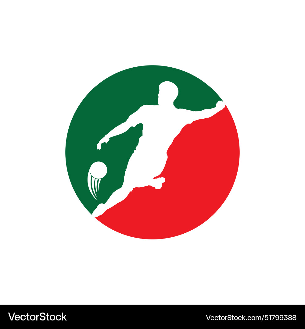 Football logo Royalty Free Vector Image - VectorStock