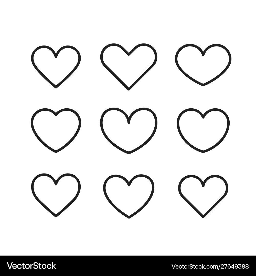Heart Contour Vector Images (over 87,000)