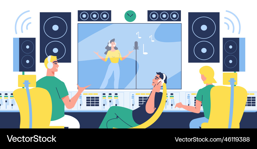 Sound designers background Royalty Free Vector Image