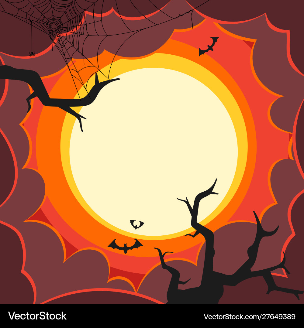 Halloween with copy space Royalty Free Vector Image