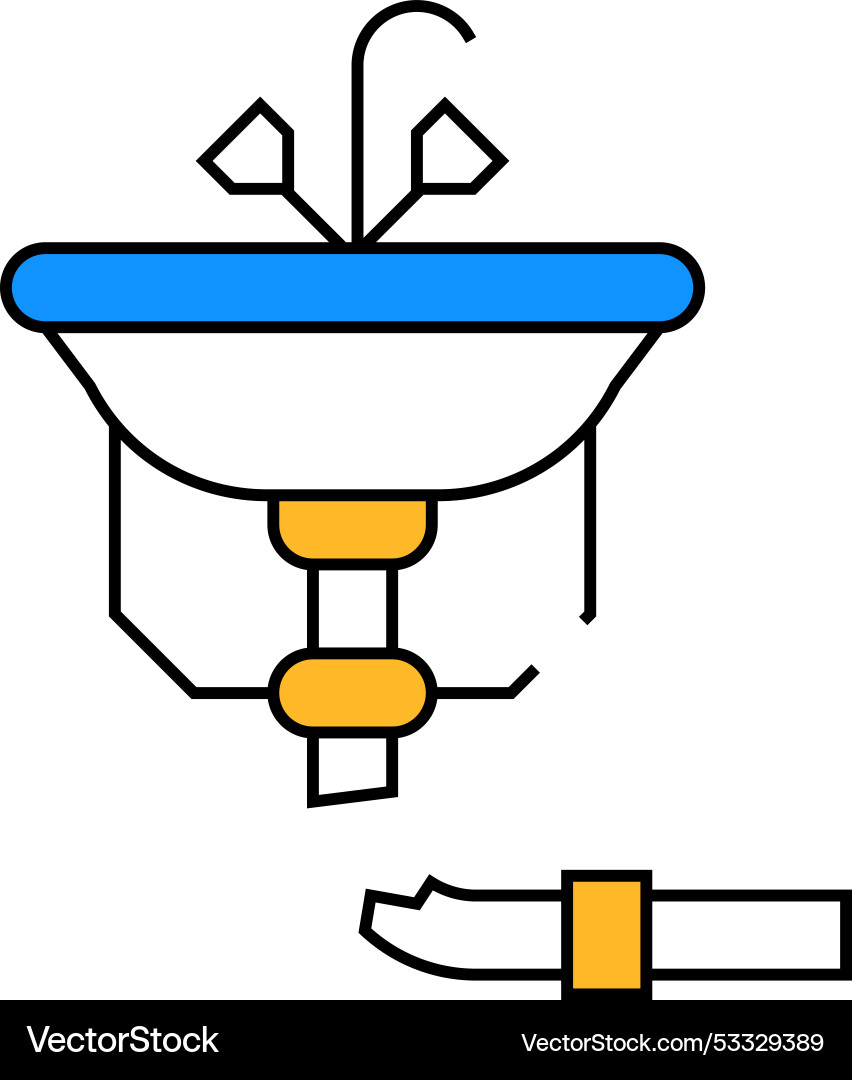 Pipe repair icon color Royalty Free Vector Image