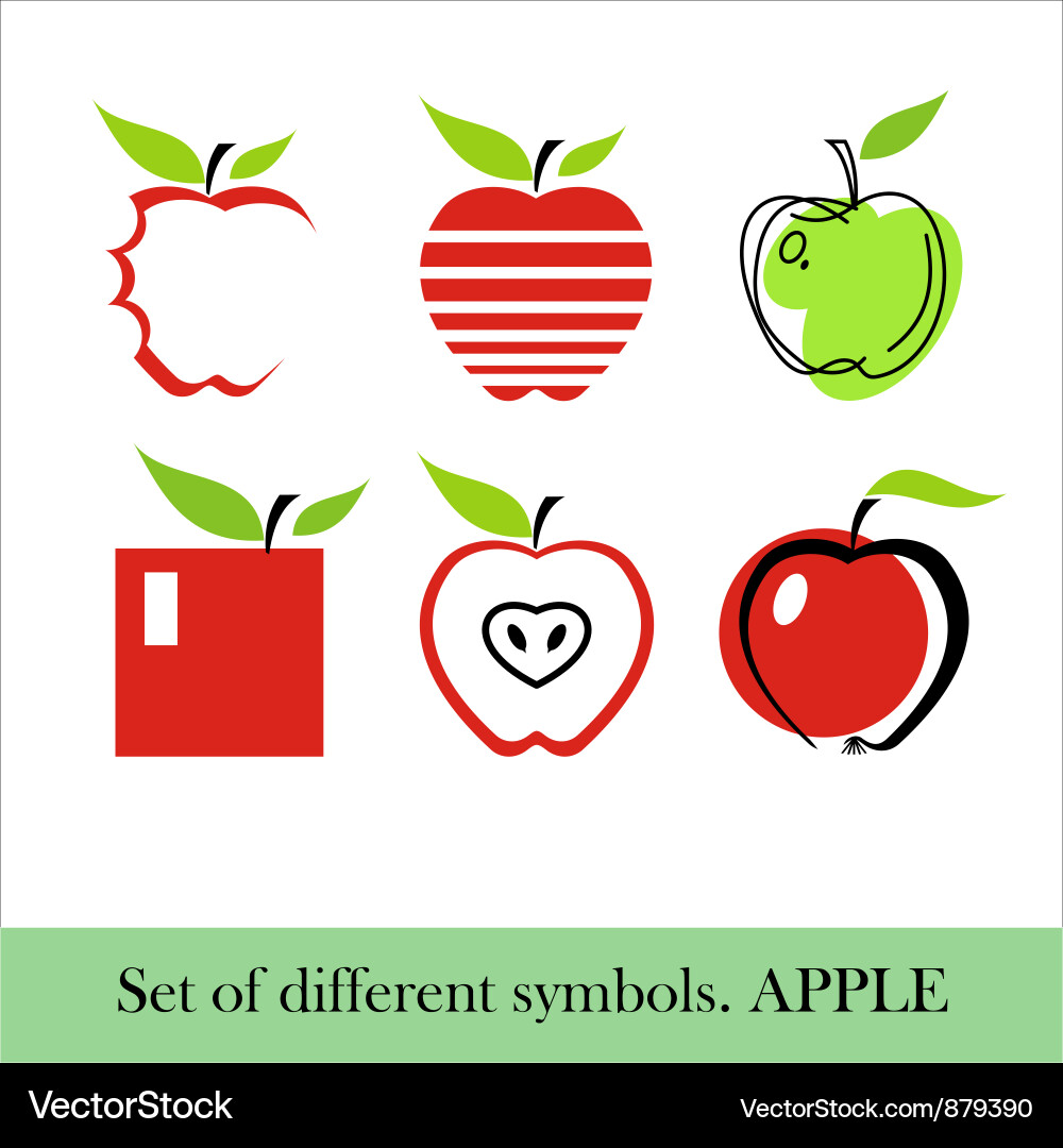 Fruit Shape Heart Health Food Apple Vector Images (over 360)