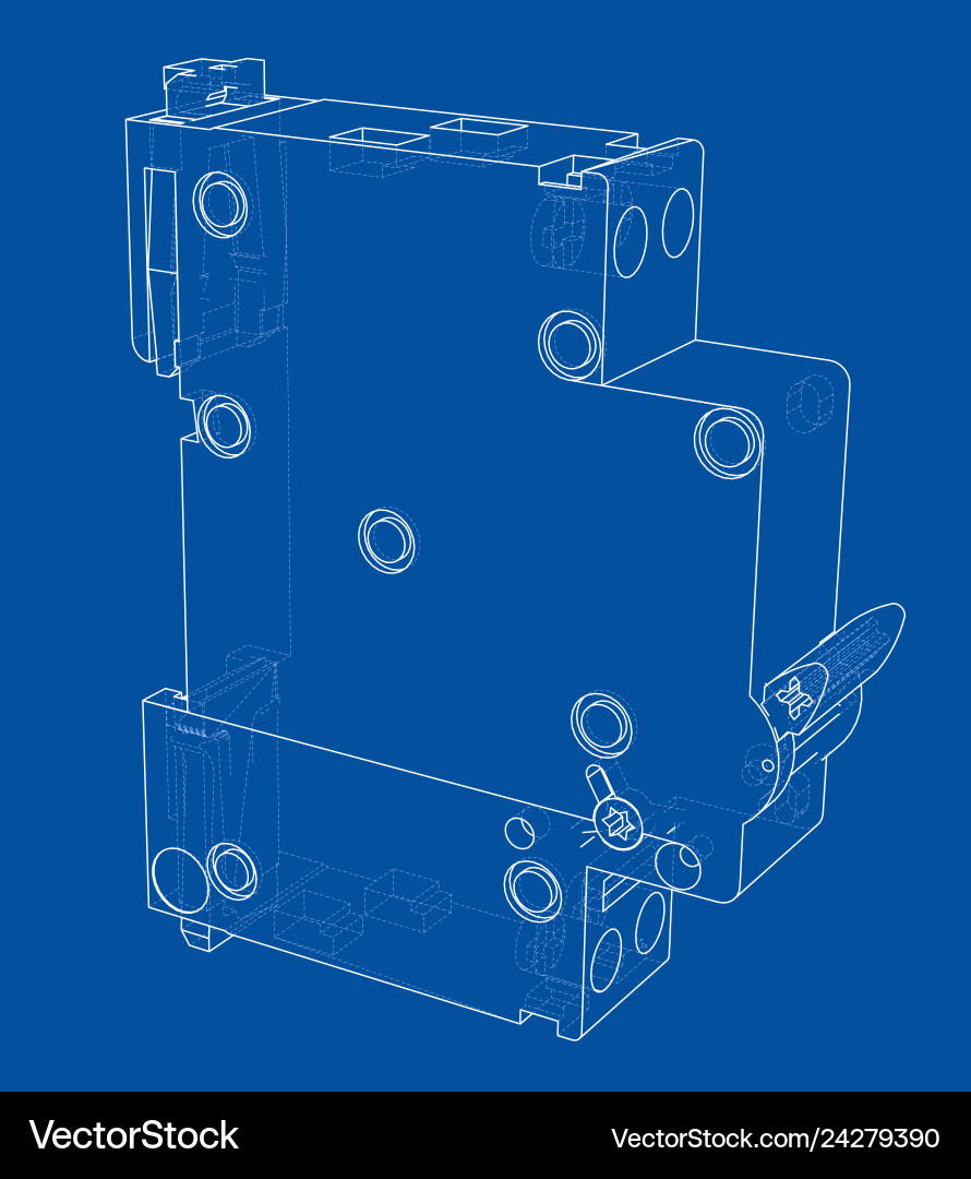 Automatic circuit breaker concept – Royalty-Free Vector | VectorStock