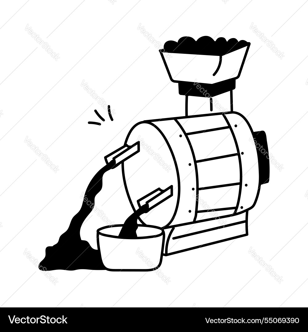 Coffee processing Royalty Free Vector Image - VectorStock