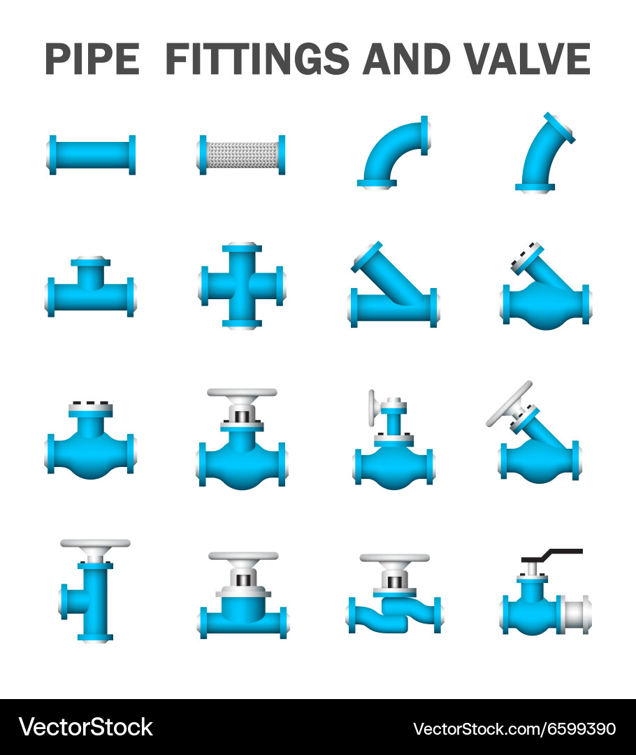 Pipe valve Royalty Free Vector Image - VectorStock