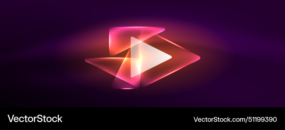 Symmetrical violet triangle on dark purple Vector Image