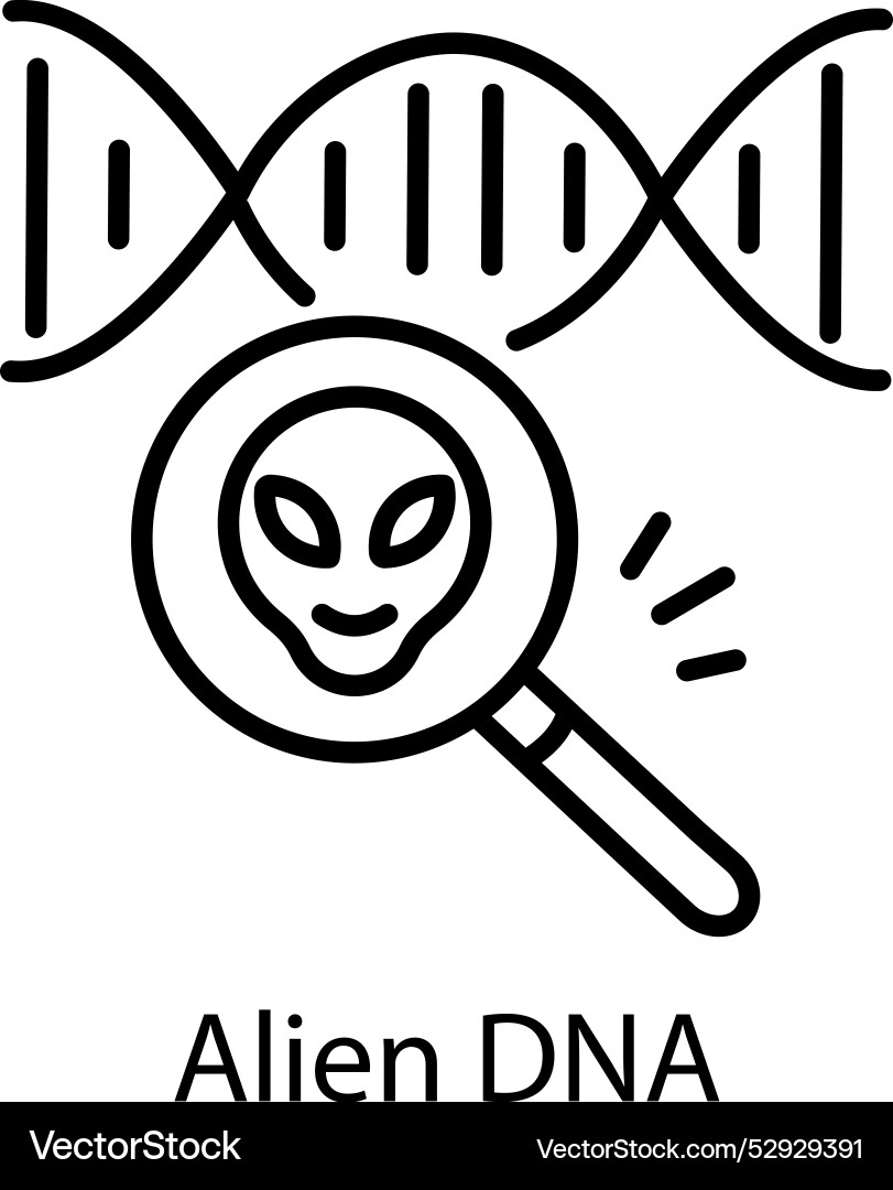 Alien dna Royalty Free Vector Image - VectorStock