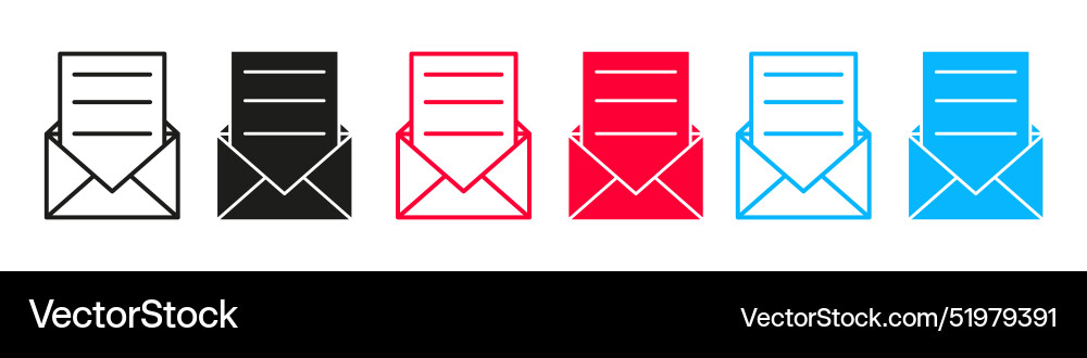 Mail envelope icon for sending invitations Vector Image