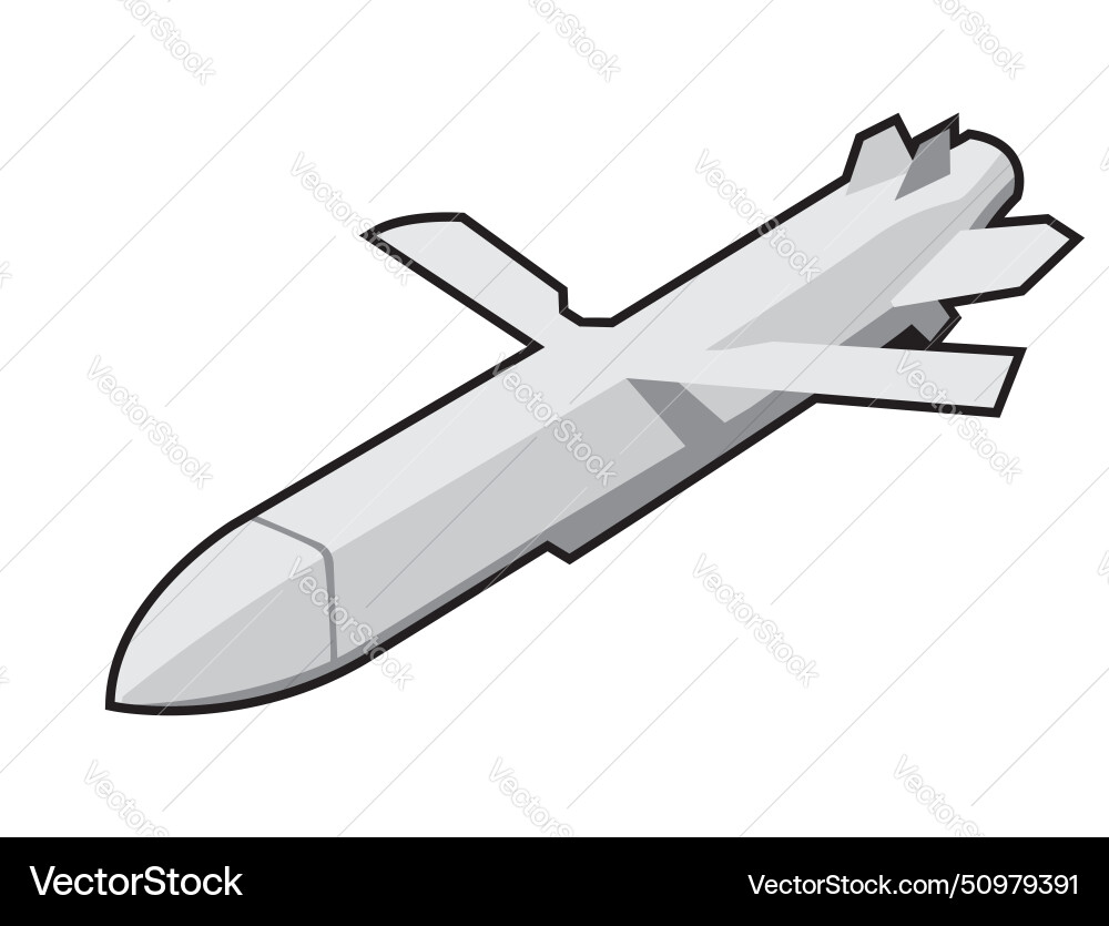 Storm shadow cruise missile Royalty Free Vector Image