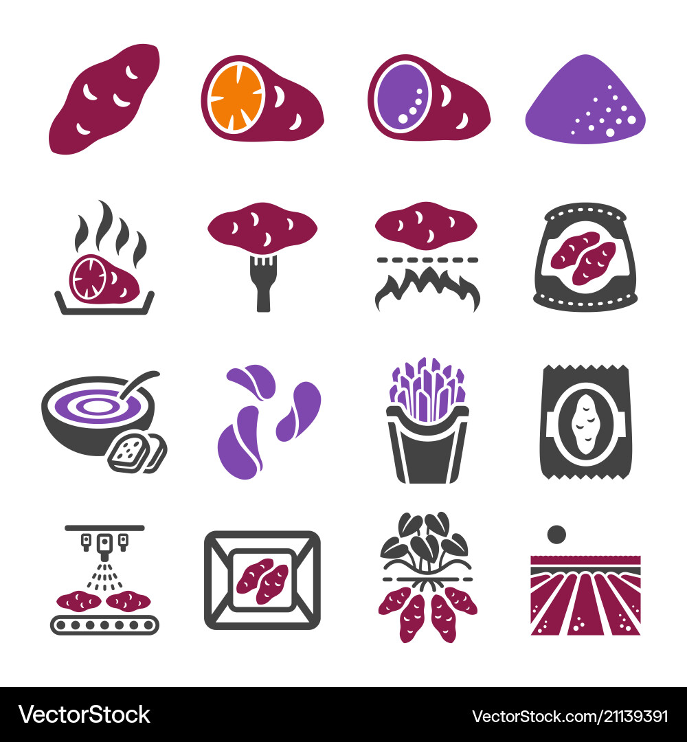Sweet potato icon Royalty Free Vector Image - VectorStock