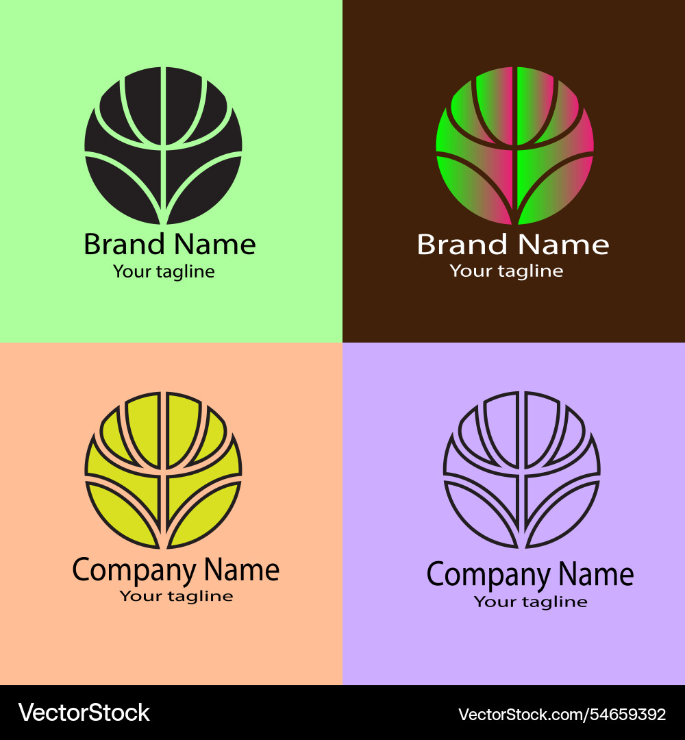 Advanced latest logo design Royalty Free Vector Image