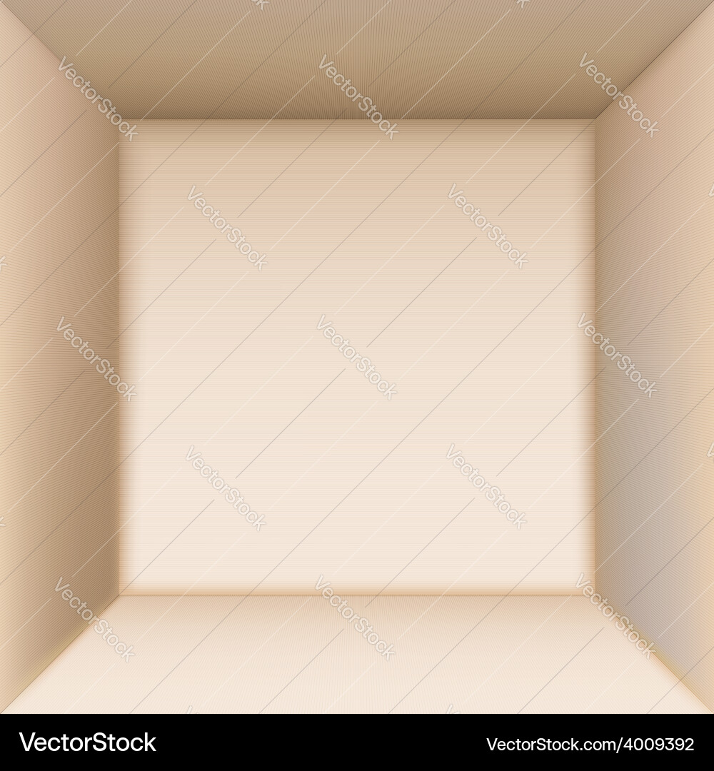 Box top view Royalty Free Vector Image - VectorStock