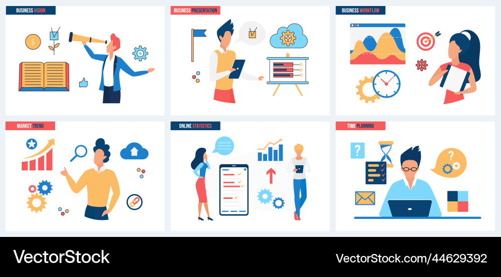 Business Strategy & Vision Planning Royalty Free Vector