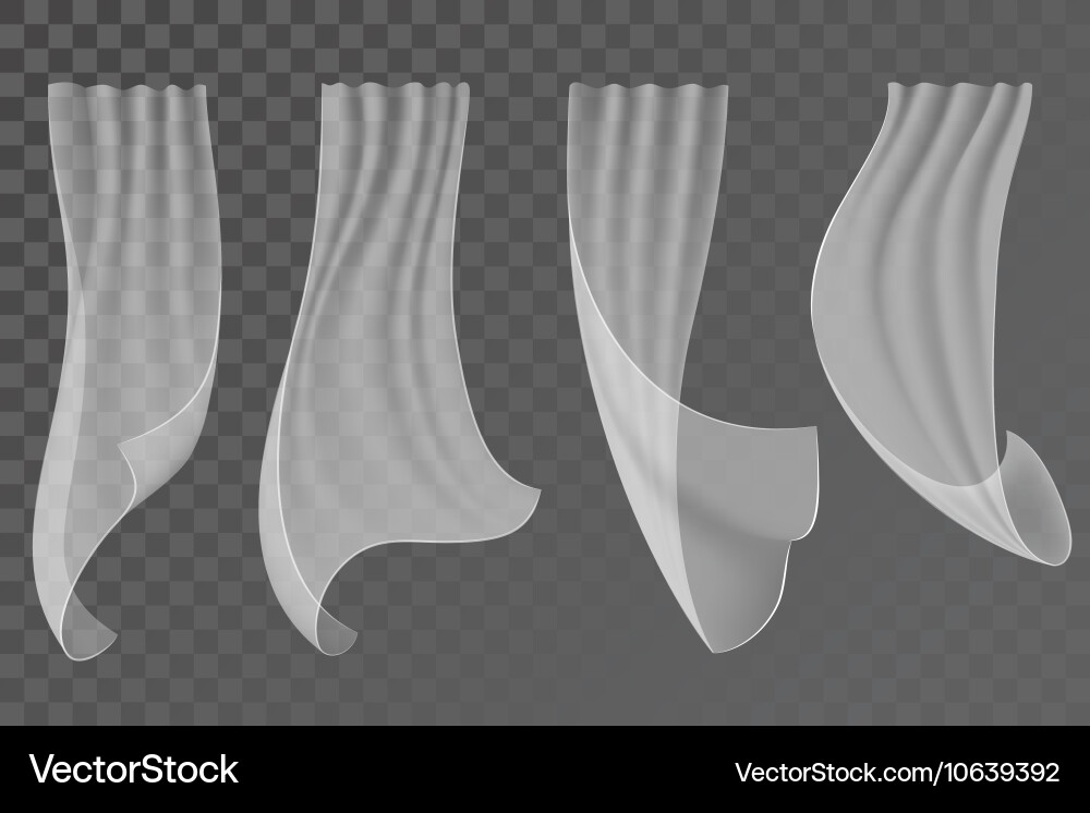 Curtains waving curtain for the window Royalty Free Vector